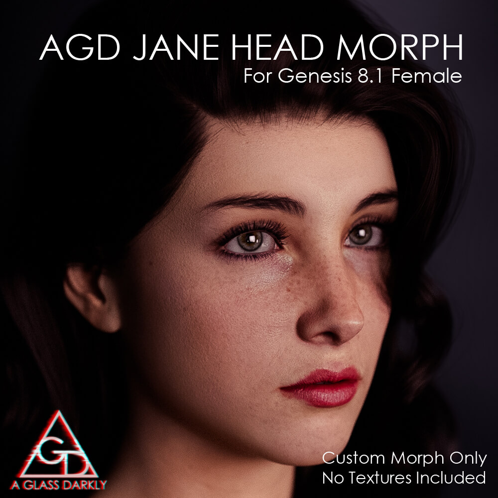 AGD Jane Head Morph for G8.1F - Free Daz Content by aglassdarkly