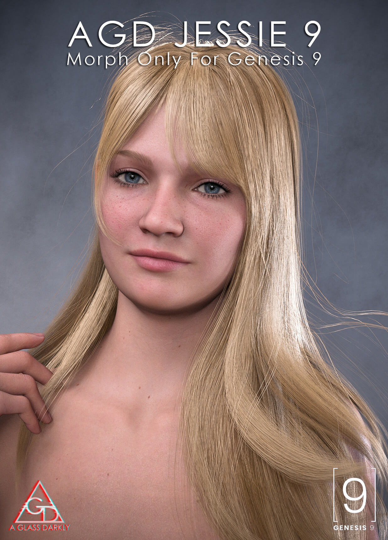 AGD Jessie 9 Character Morph With Custom Smile for G9 - Daz Content by ...
