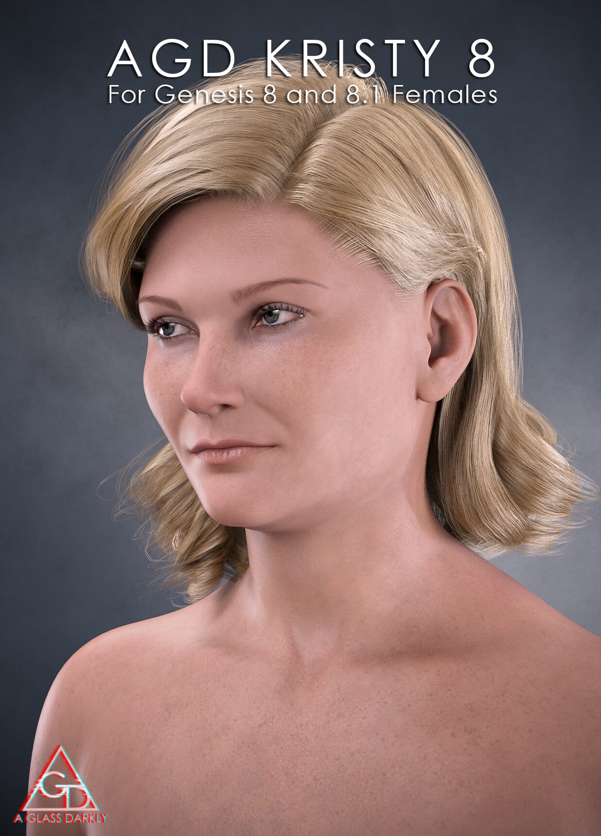 AGD Kristy 8 for G8/8.1F With Custom Smile - Daz Content by aglassdarkly
