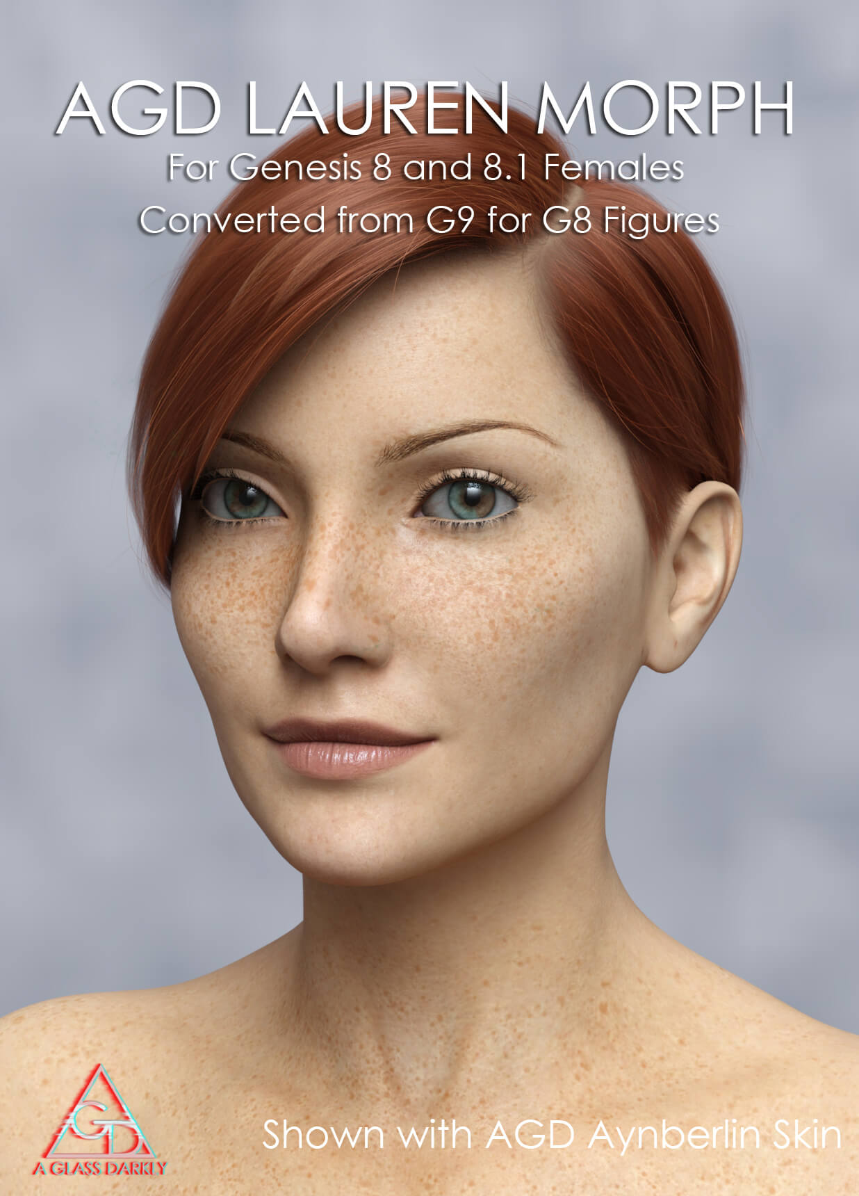 AGD Lauren Character Morph for G8/8.1F - Daz Content by aglassdarkly
