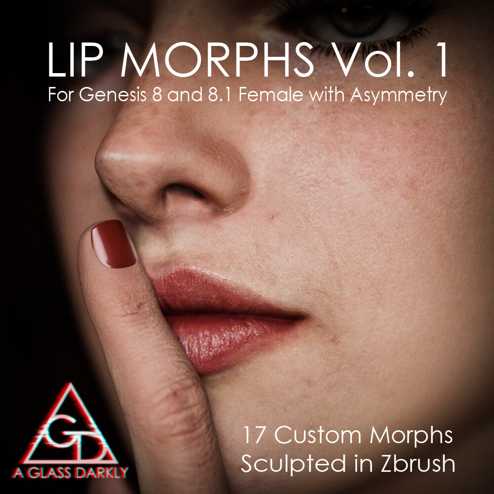 Agd Lip Morphs for G8 and 8.1 Females - Daz Content by aglassdarkly