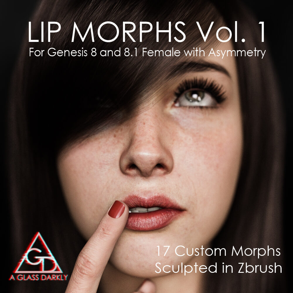 Agd Lip Morphs for G8 and 8.1 Females - Daz Content by aglassdarkly