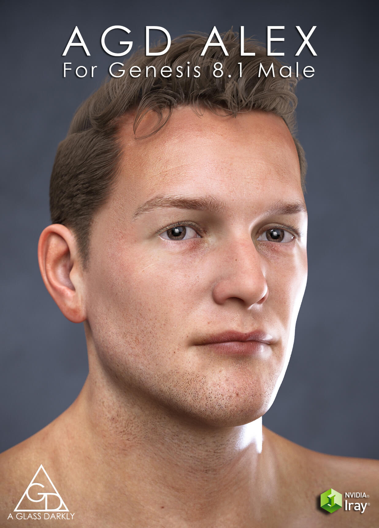 AGD Alex 8.1 Cover 1 3D Render, Digital Art by aglassdarkly