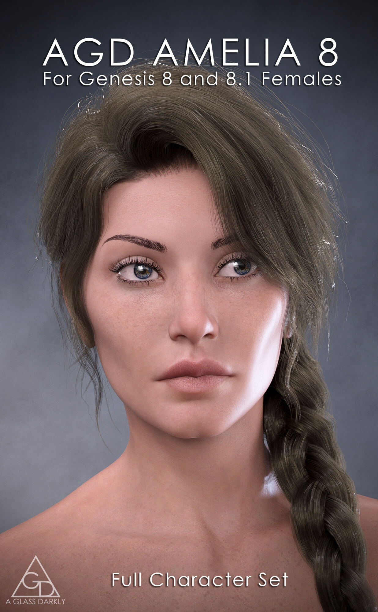 AGD Amelia 8 Cover 1 3D Render, Digital Art by aglassdarkly