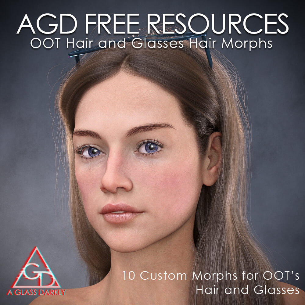 Agd Free Hair And Glasses Morphs 3d Render By Aglassdarkly 0073