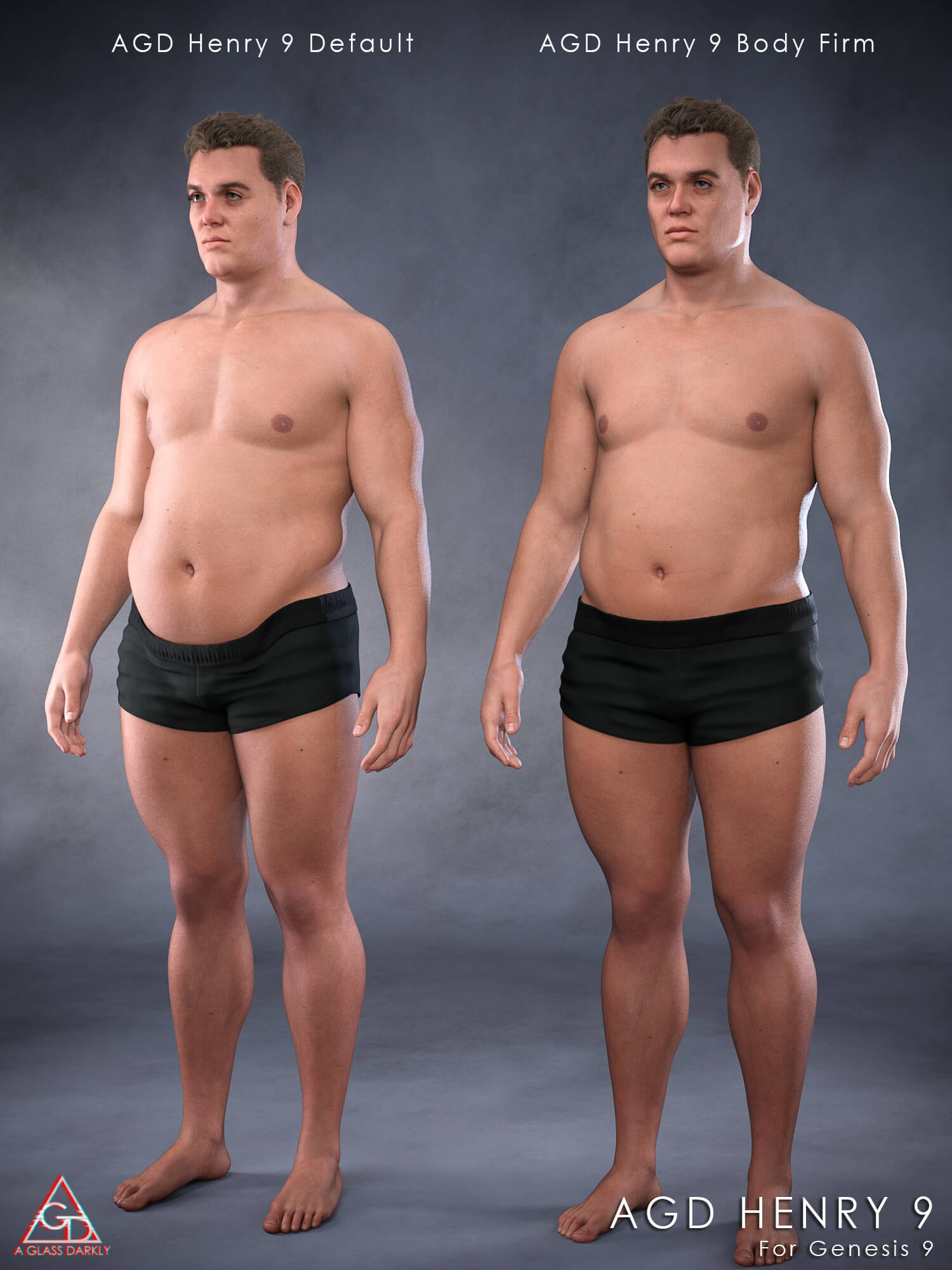 AGD Henry 9 Promo 3 3D Render, Digital Art by aglassdarkly