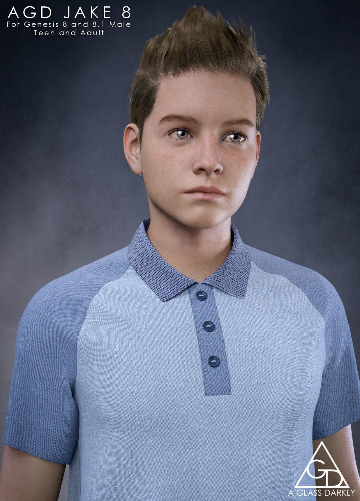 AGD Jake Teen and Adult for G8 and 8.1m Promo 4 3D Render