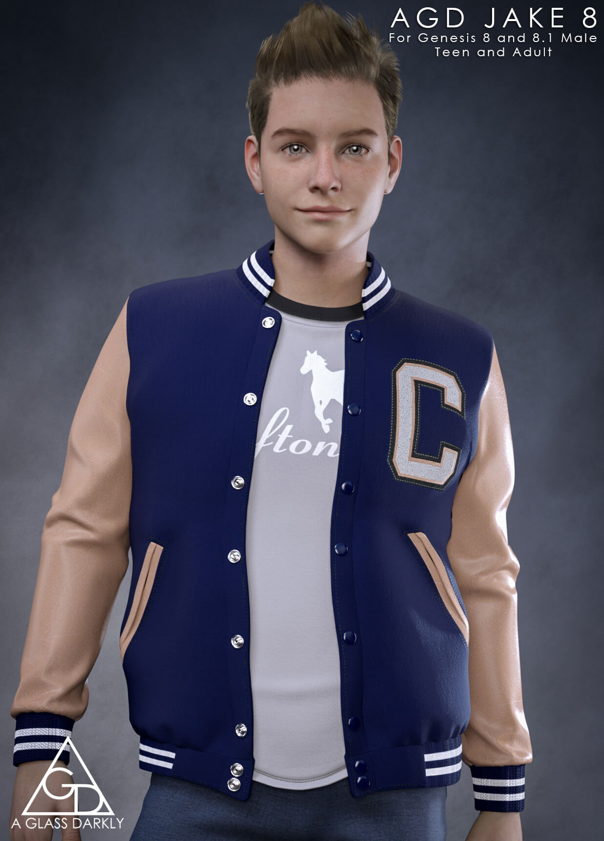 AGD Jake Teen and Adult for G88.1m Promo 4 3D Render