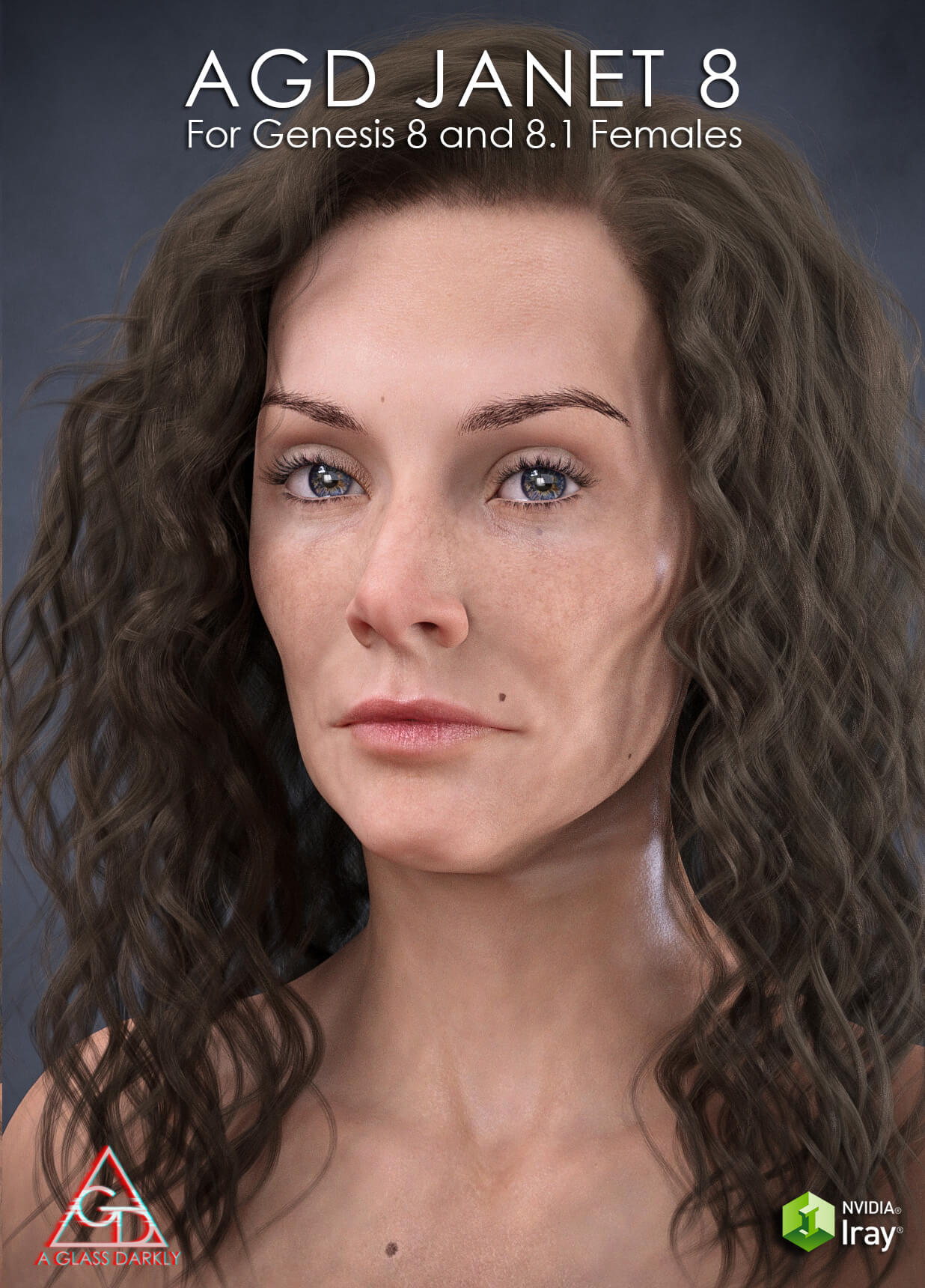 AGD Janet 8 Cover 2 3D Render, Digital Art by aglassdarkly