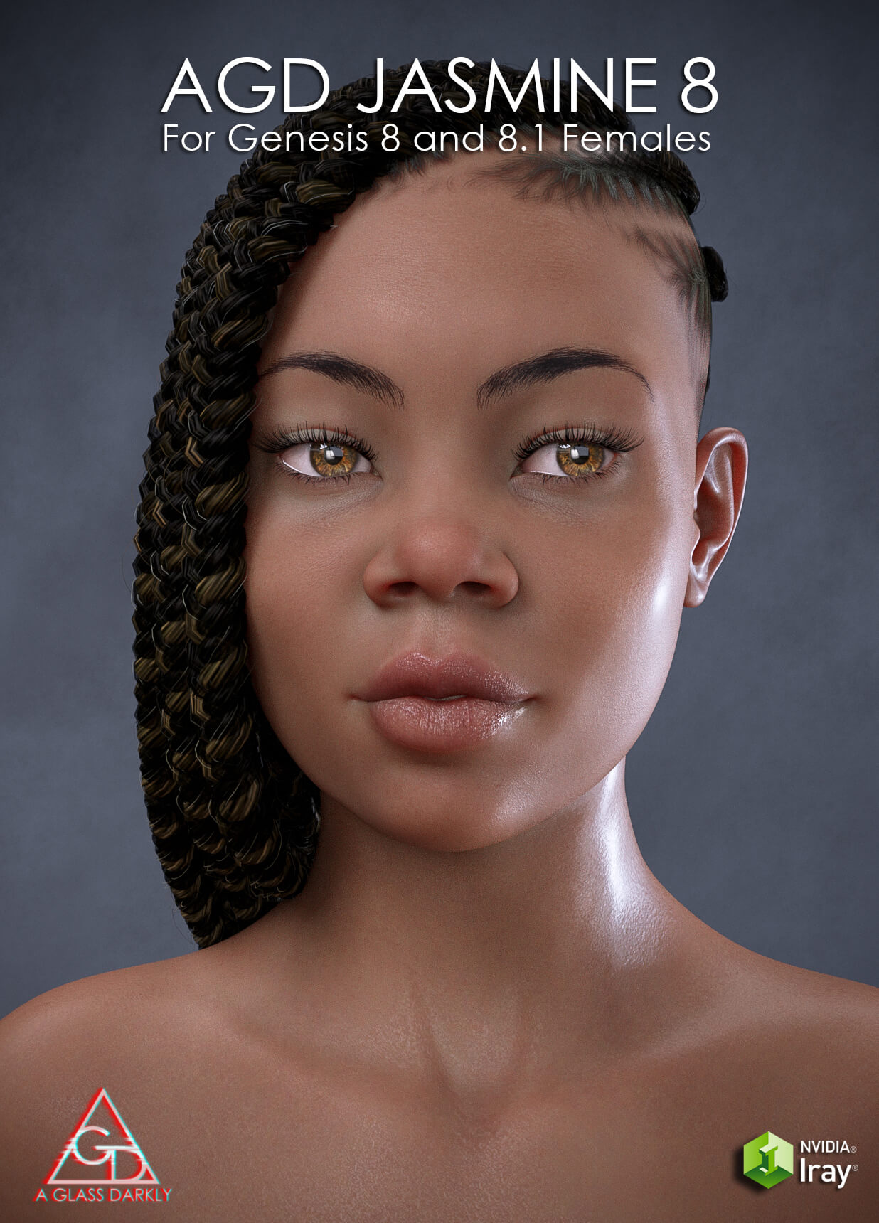 AGD Jasmine 8 Cover 2 3D Render, Digital Art by aglassdarkly