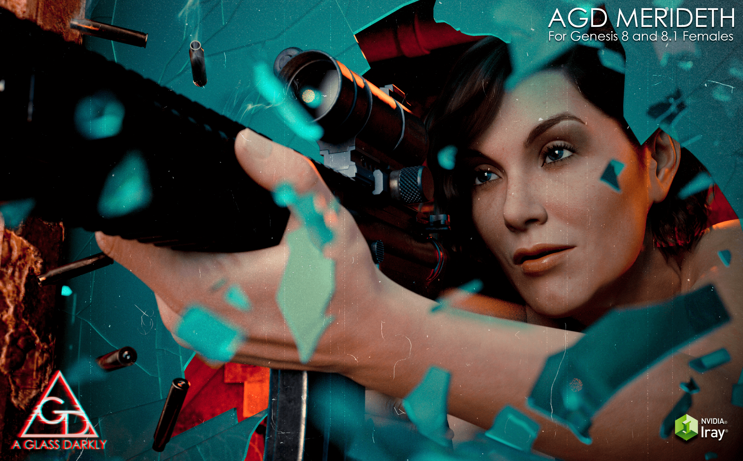AGD Merideth Promo 6 3D Render, Digital Art by aglassdarkly