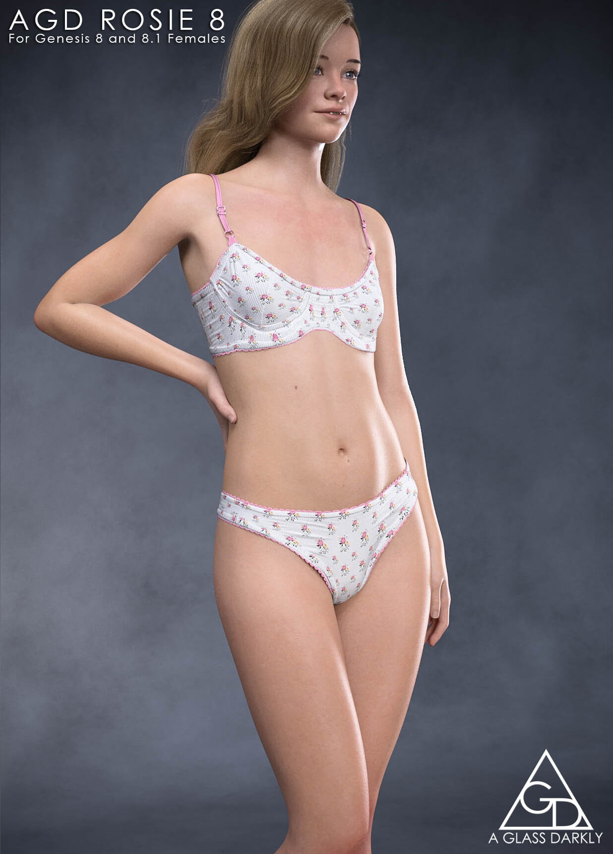 AGD Rosie and Braces for G8F Promo 5 3D Render by aglassdarkly