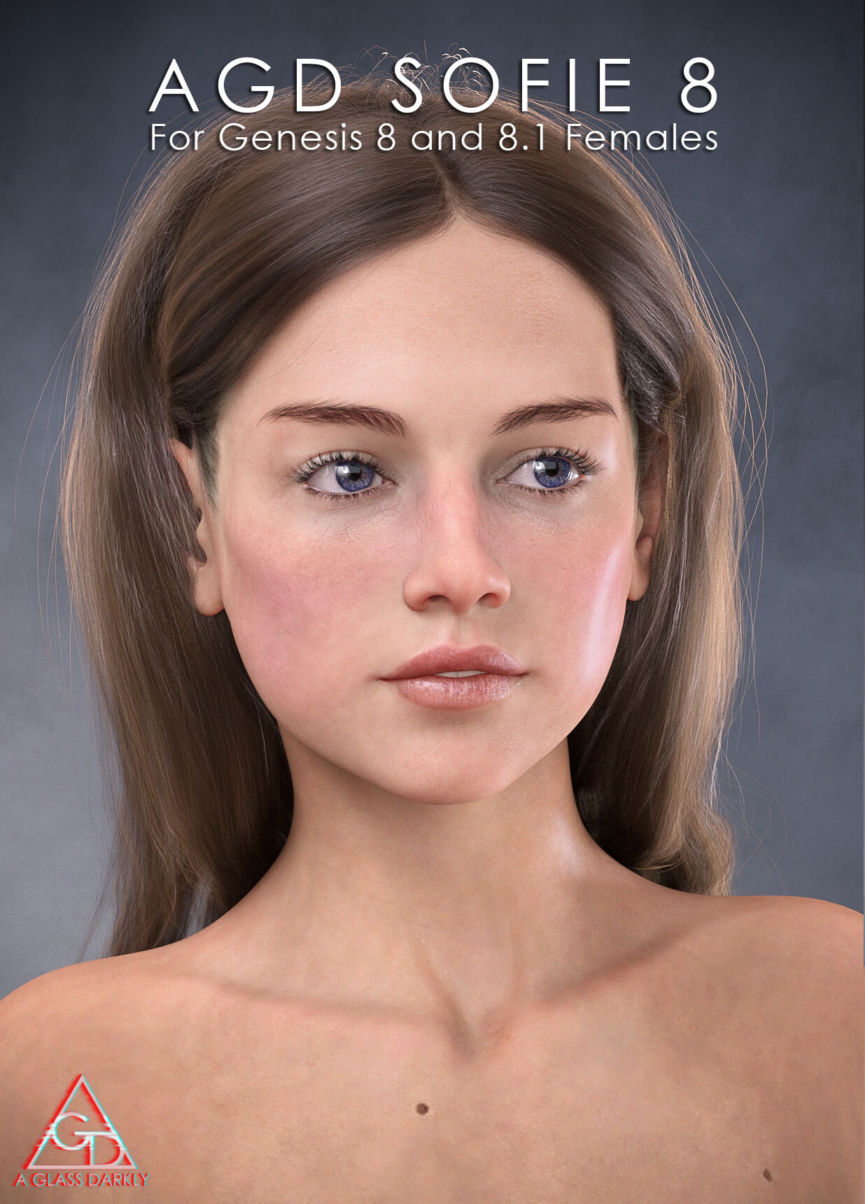 AGD Sofie 8 Cover 1 3D Render, Digital Art by aglassdarkly