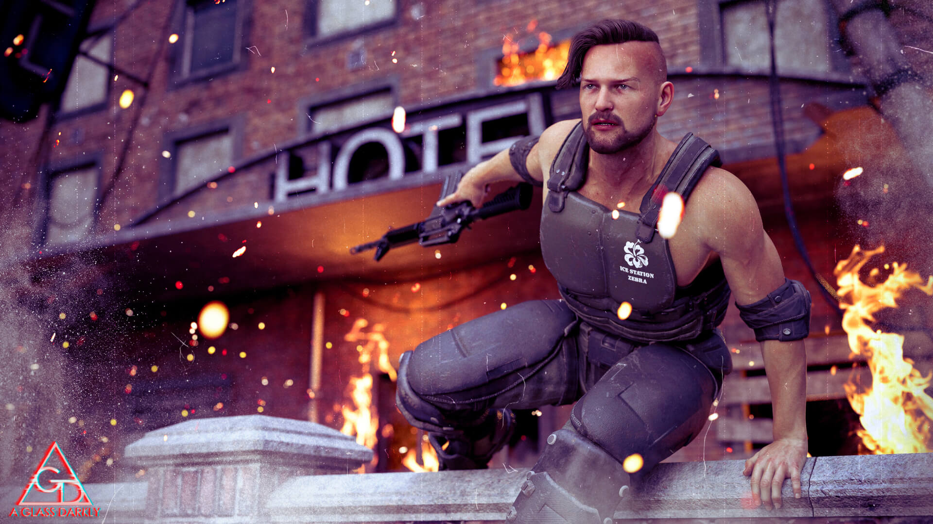 Hold The Line by aglassdarkly | RenderHub Wallpapers