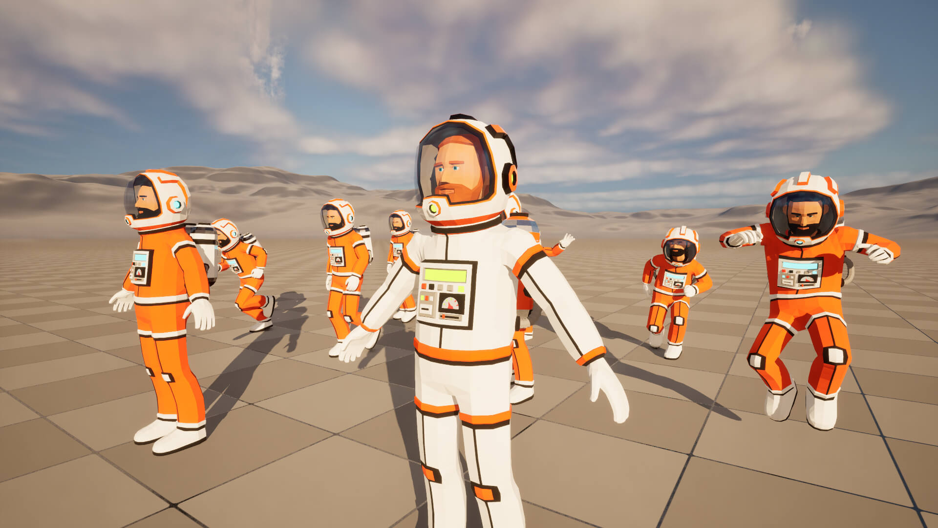 Astronaut In Spacesuit Low Poly Stylized 3d Model By Agor2012