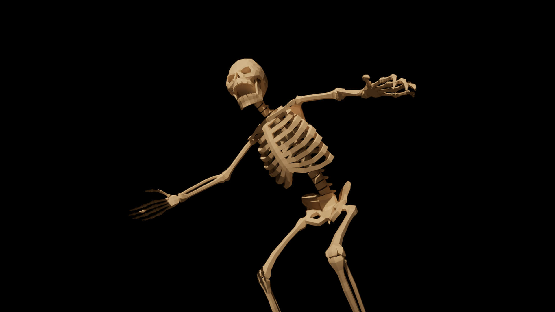 Moving Skeleton Animation