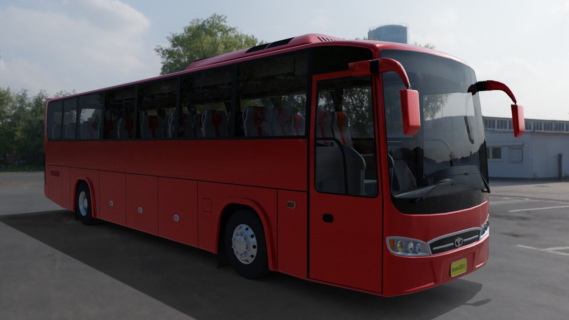 Bus Daewoo BX212 - 3D Model by Agungkuncoro