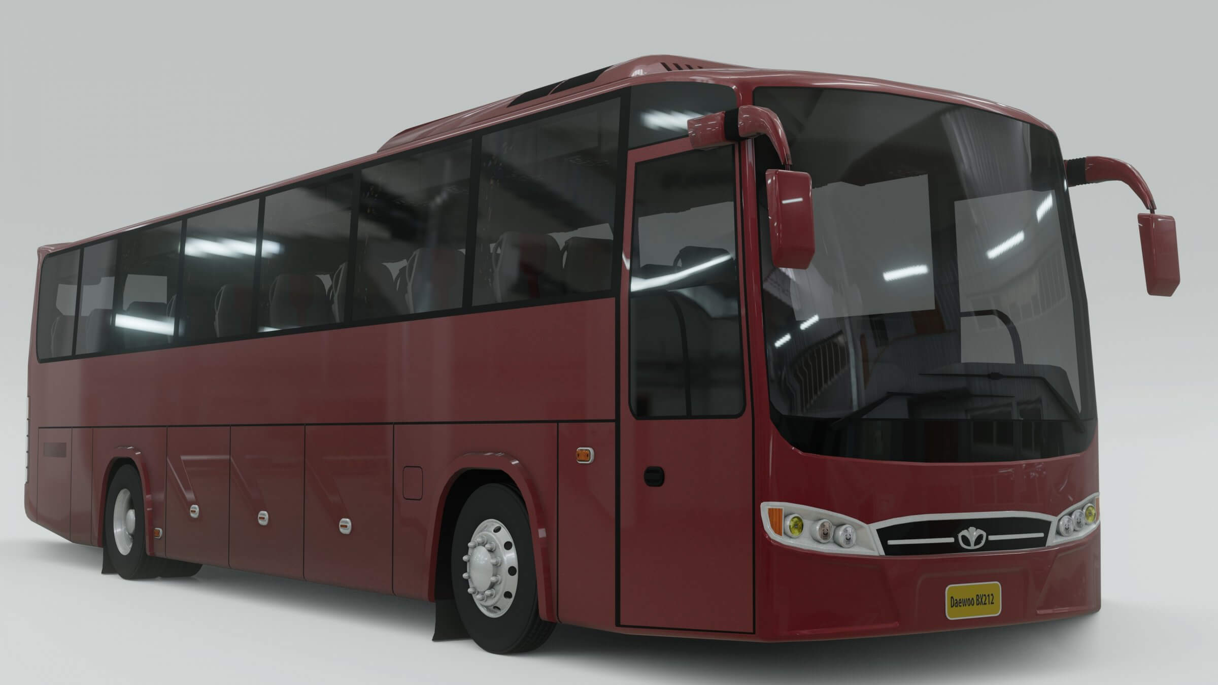 Bus Daewoo BX212 - 3D Model by Agungkuncoro