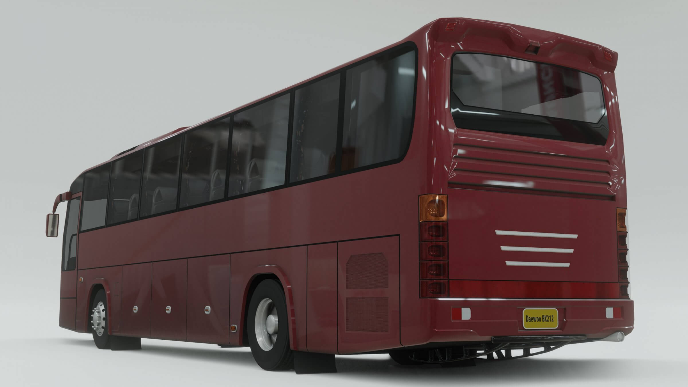 Bus Daewoo BX212 - 3D Model by Agungkuncoro