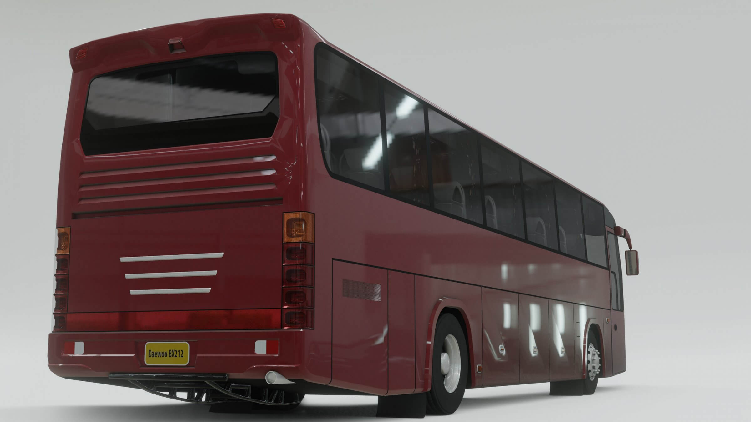 Bus Daewoo BX212 - 3D Model by Agungkuncoro