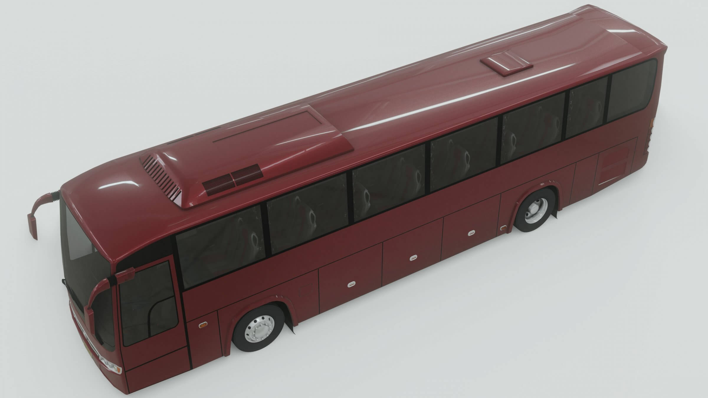 Bus Daewoo BX212 - 3D Model by Agungkuncoro