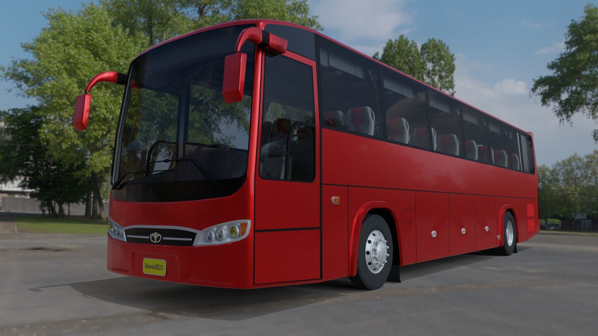 Bus Daewoo BX212 - 3D Model by Agungkuncoro