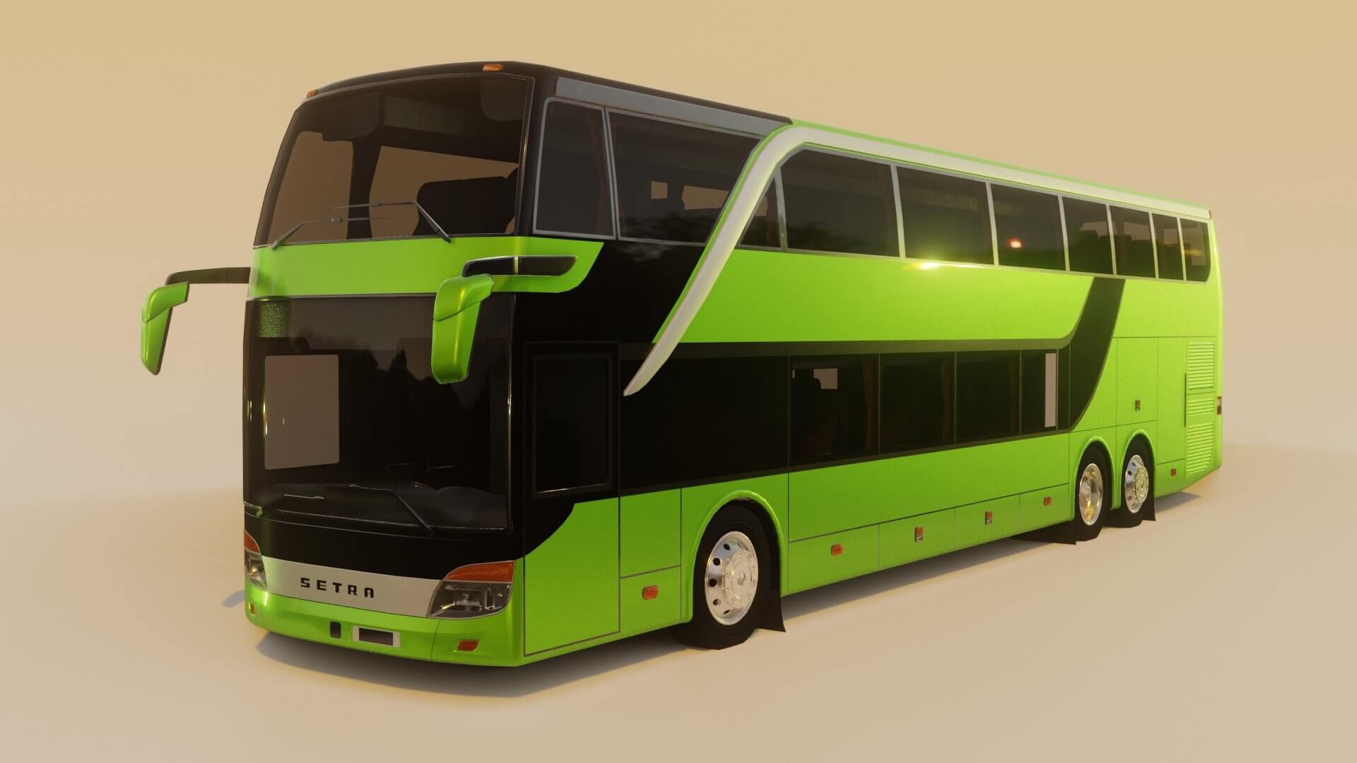 Bus Setra Topclass S 431 DT - 3D Model by Agungkuncoro