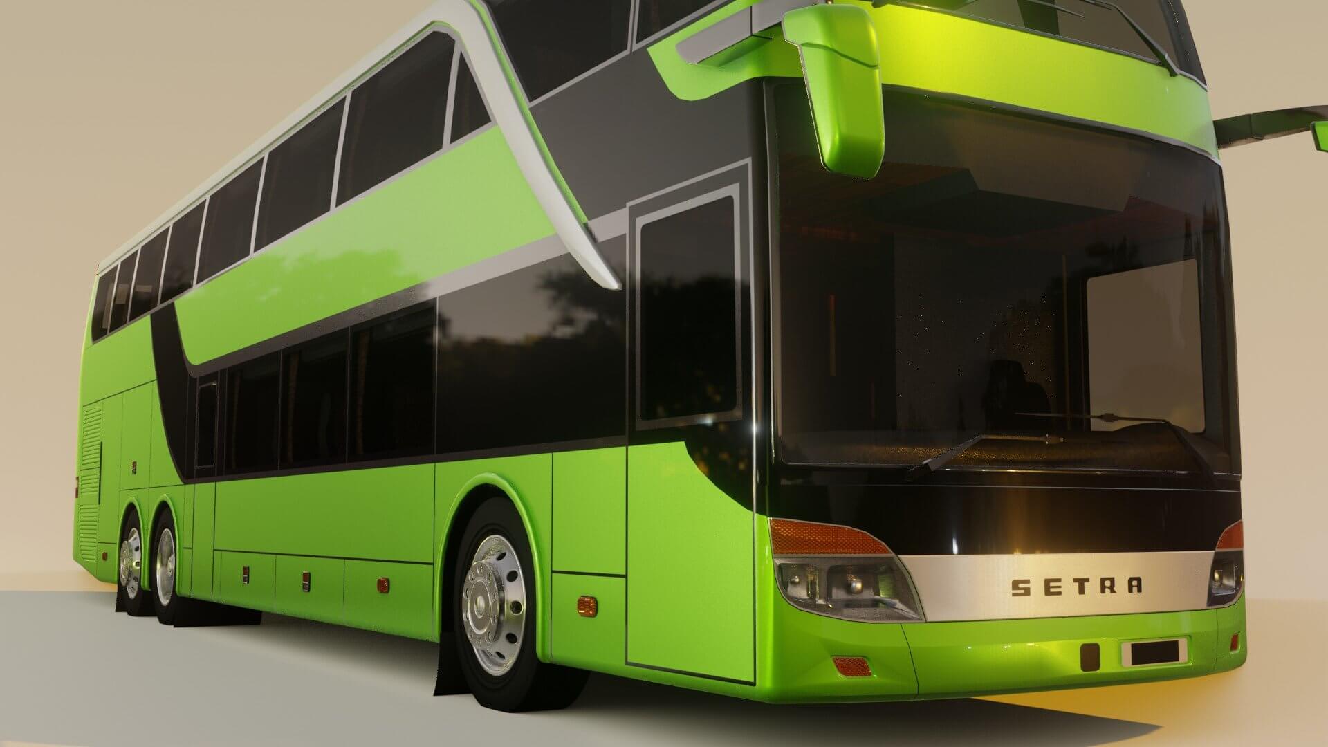 Bus Setra Topclass S 431 DT - 3D Model by Agungkuncoro