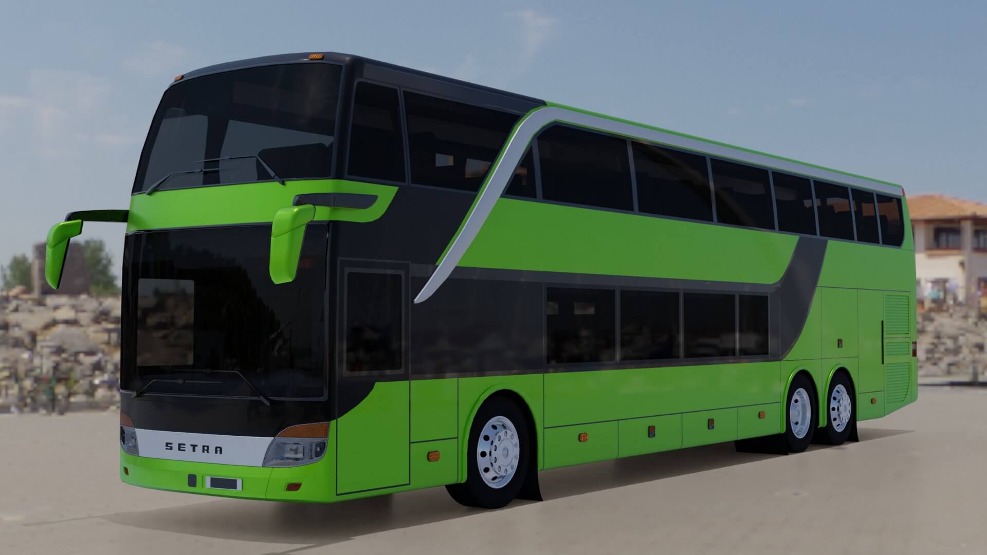 Bus Setra Topclass S 431 DT - 3D Model by Agungkuncoro