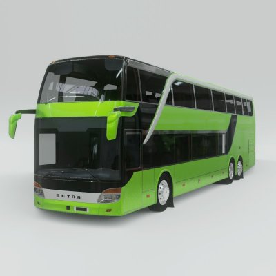 Bus Setra Topclass S 431 DT - 3D Model by Agungkuncoro
