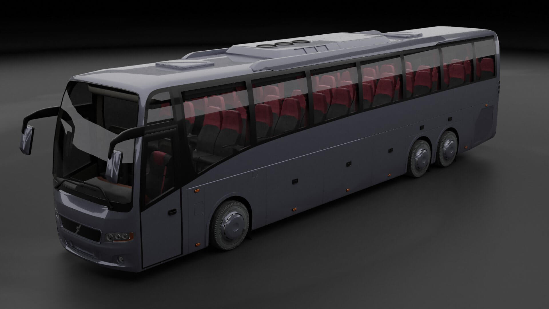 Bus Volvo 9800 - 3D Model by Agungkuncoro