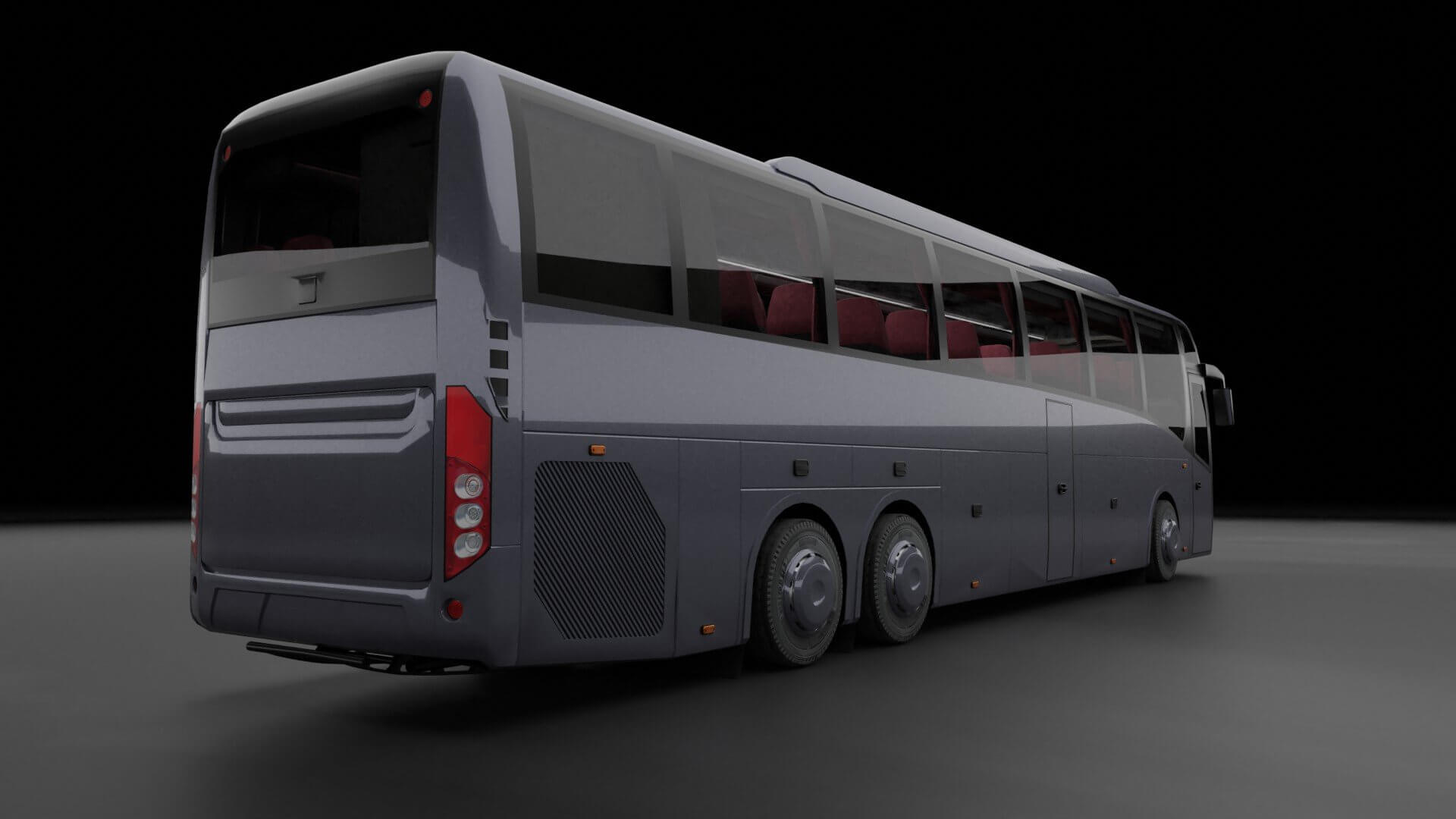 Bus Volvo 9800 - 3D Model by Agungkuncoro