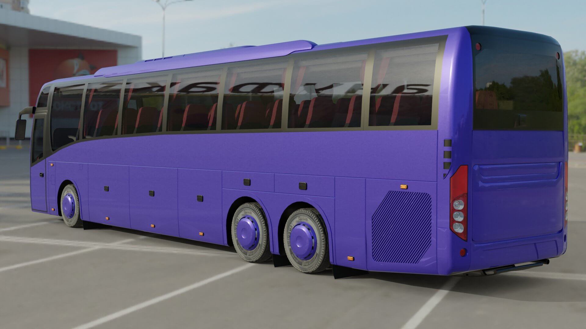 Bus Volvo 9800 - 3D Model by Agungkuncoro