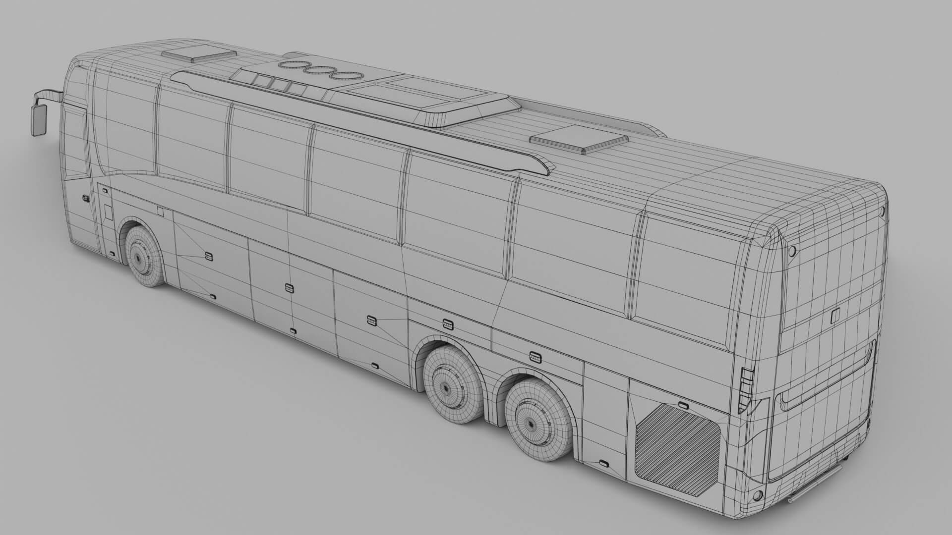 Bus Volvo 9800 - 3D Model by Agungkuncoro