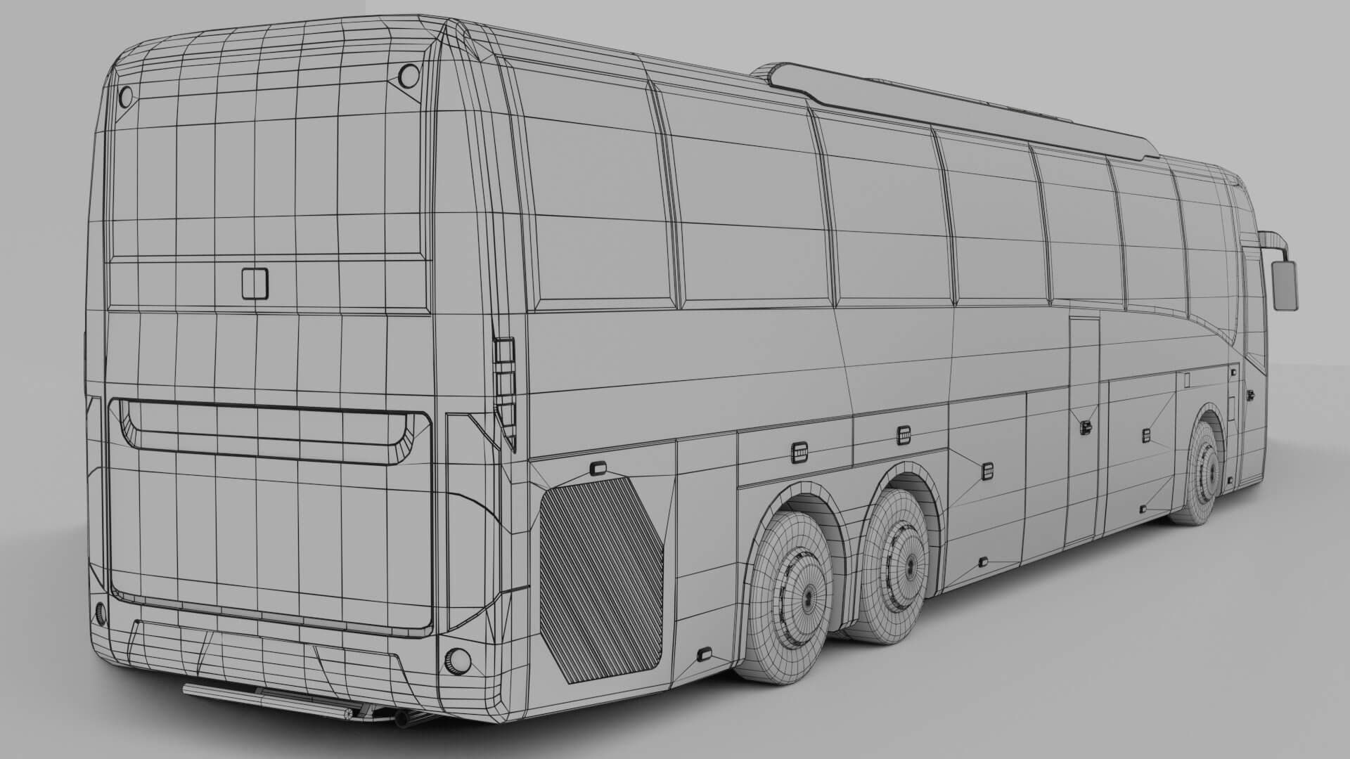 Bus Volvo 9800 - 3D Model by Agungkuncoro