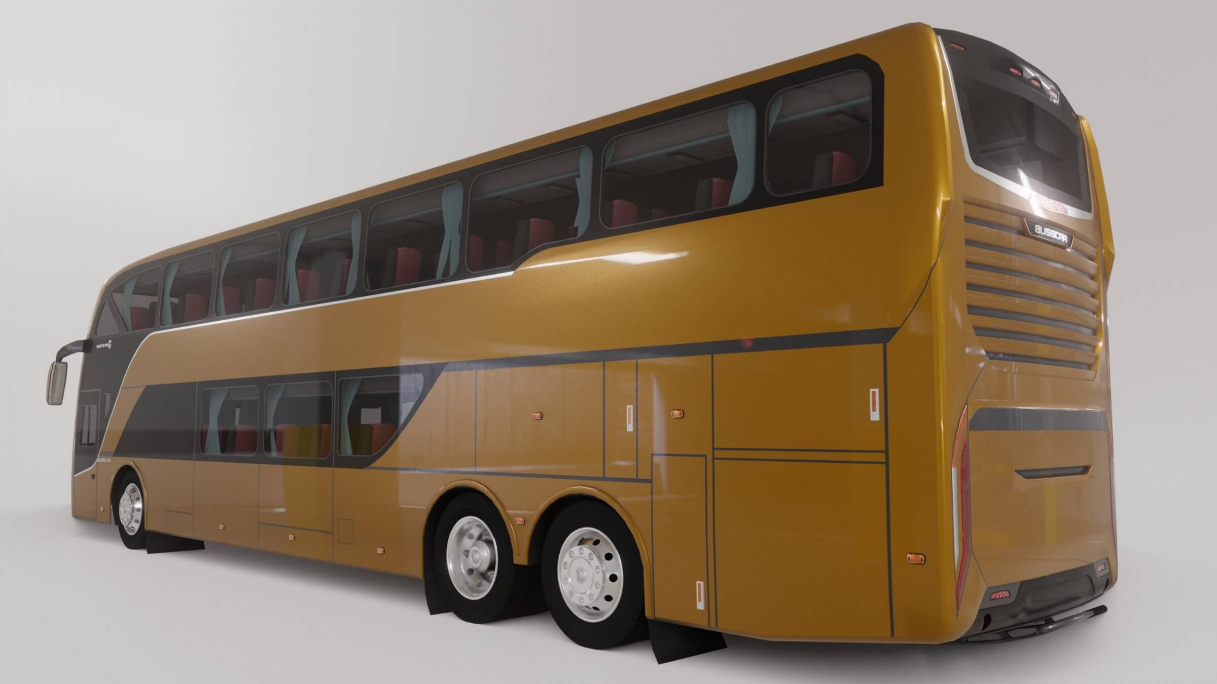 Busscar Busstar DD - 3D Model by Agungkuncoro