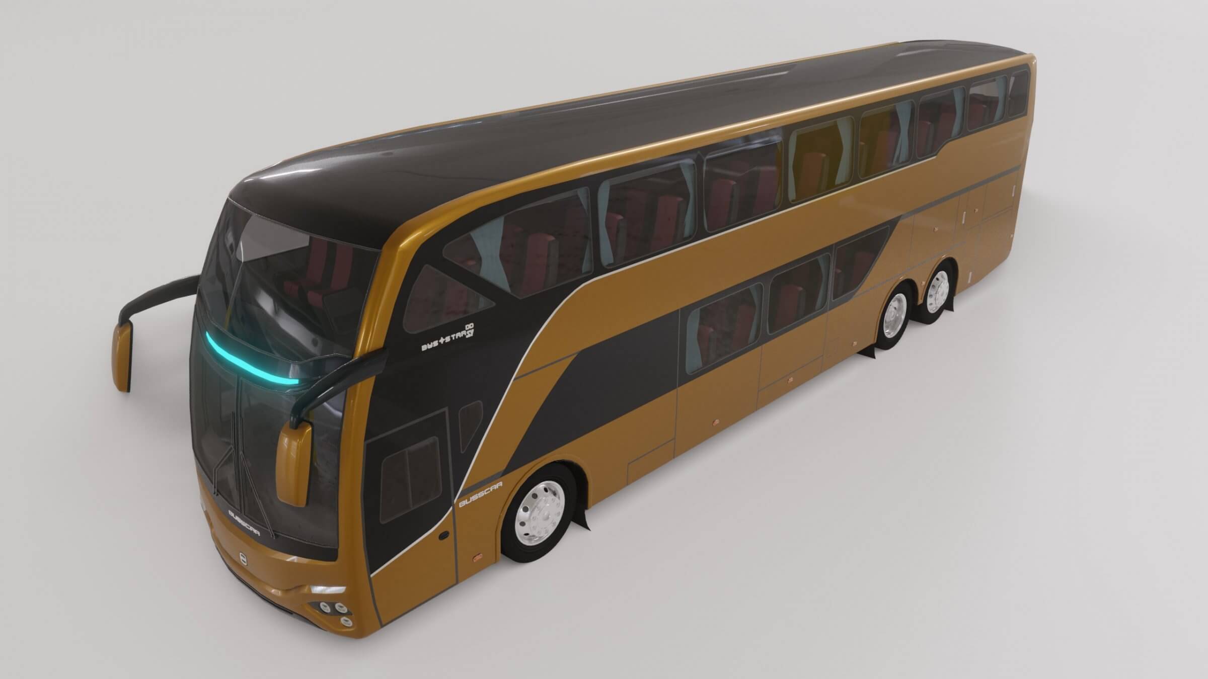 Busscar Busstar DD - 3D Model by Agungkuncoro