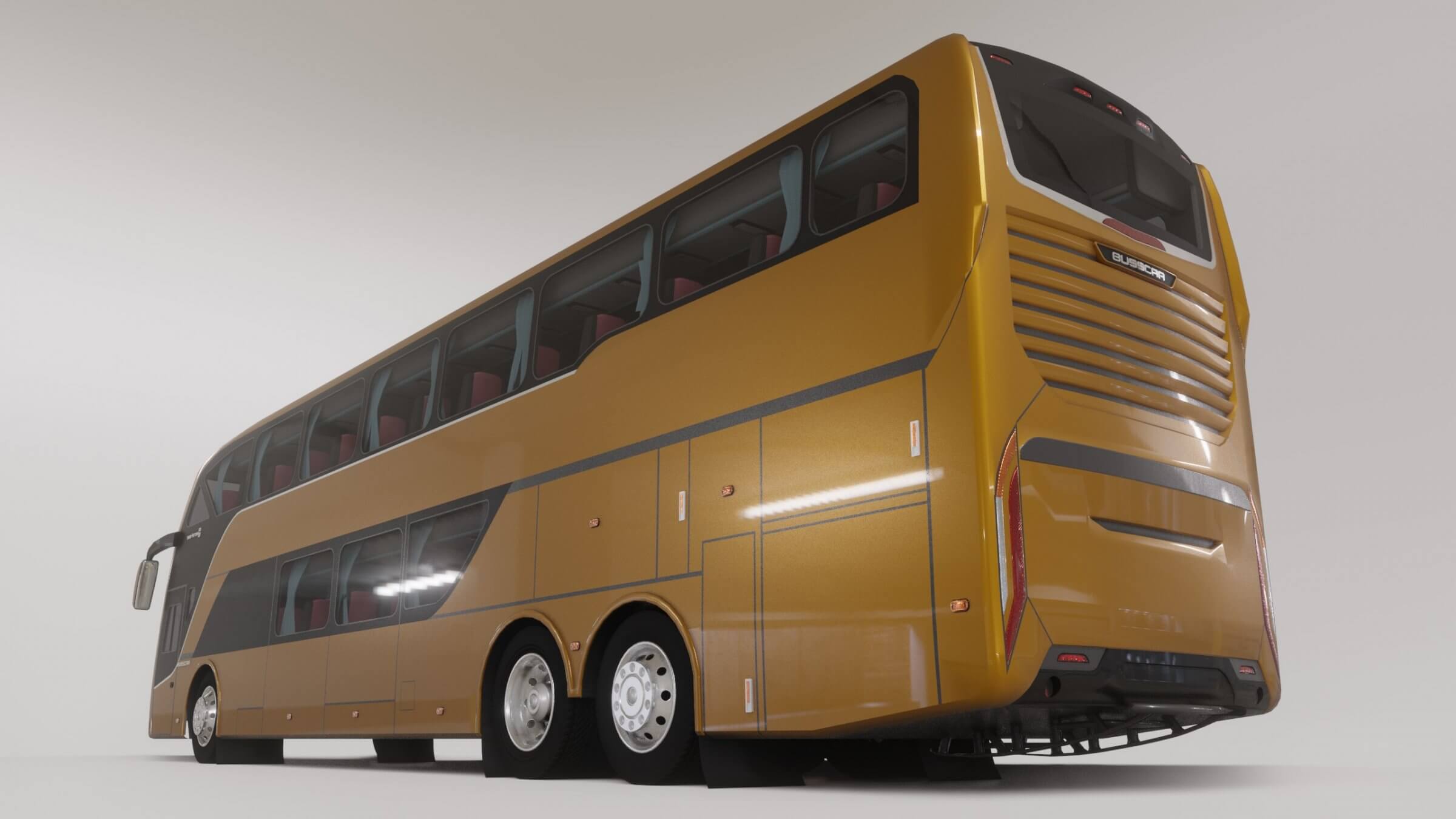 Busscar Busstar DD - 3D Model by Agungkuncoro