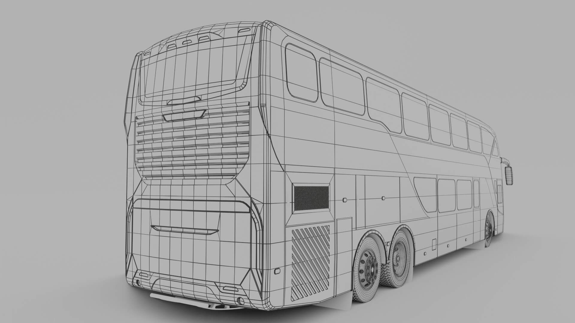 Busscar Busstar DD - 3D Model by Agungkuncoro