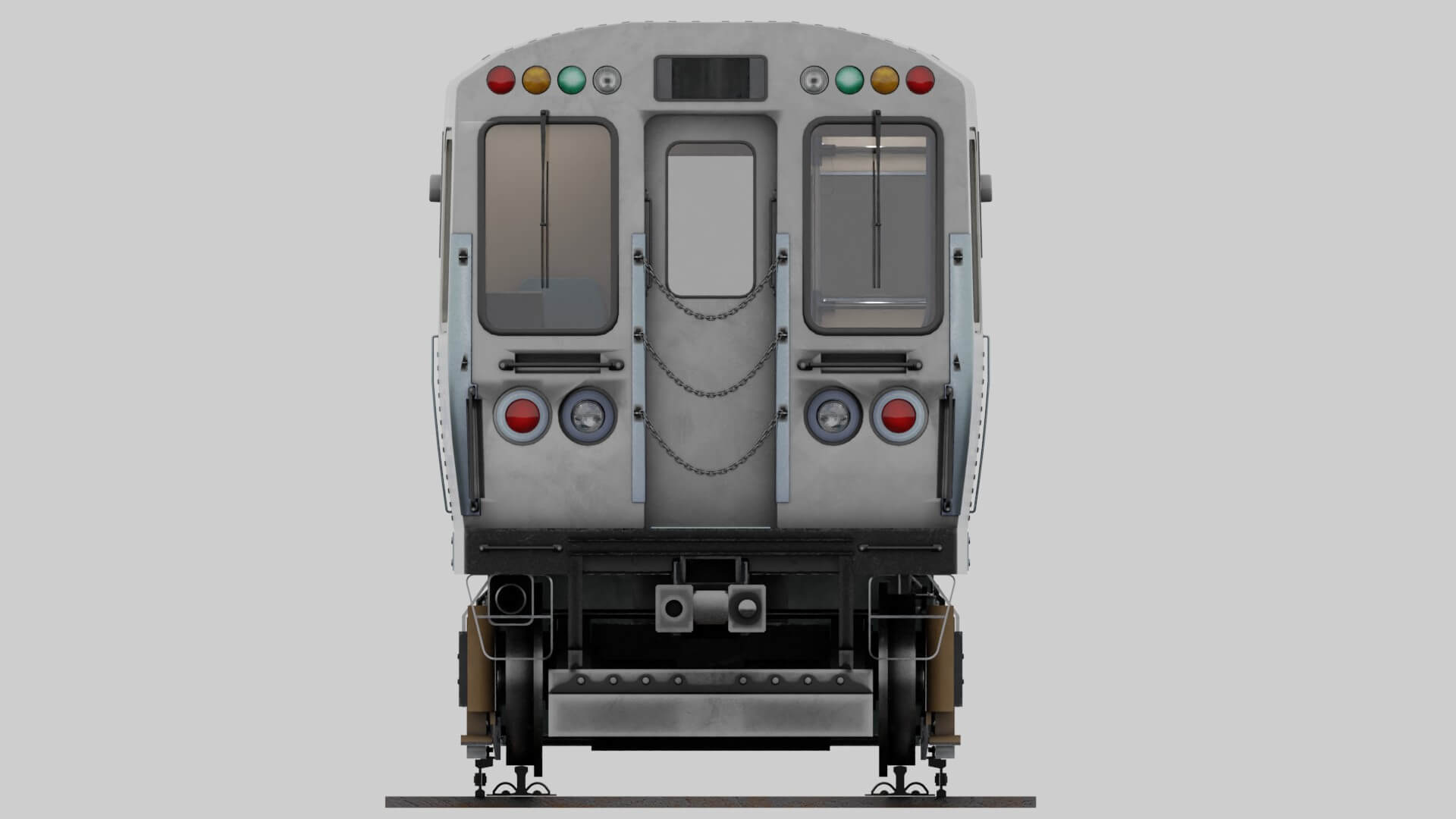 Chicago Cta Train 5000 Metro Series Low Poly 3D Model by Agungkuncoro