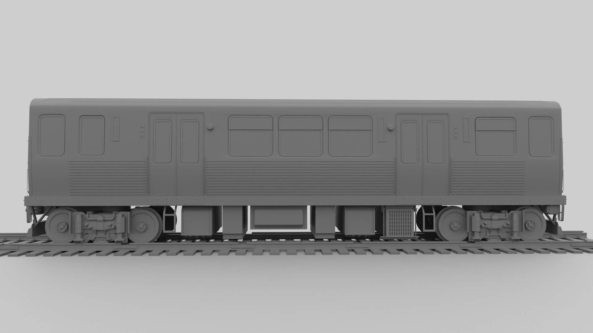 Chicago Cta Train 5000 Metro Series Low Poly 3D Model by Agungkuncoro