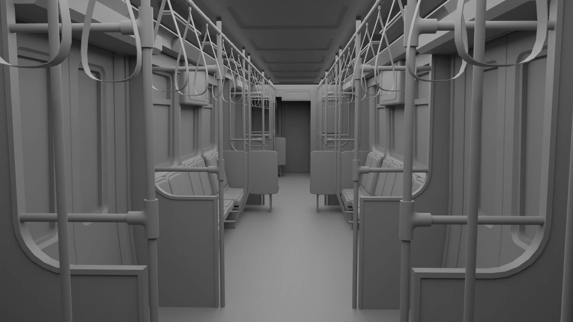 Chicago Cta Train 5000 Metro Series Low Poly 3D Model by Agungkuncoro