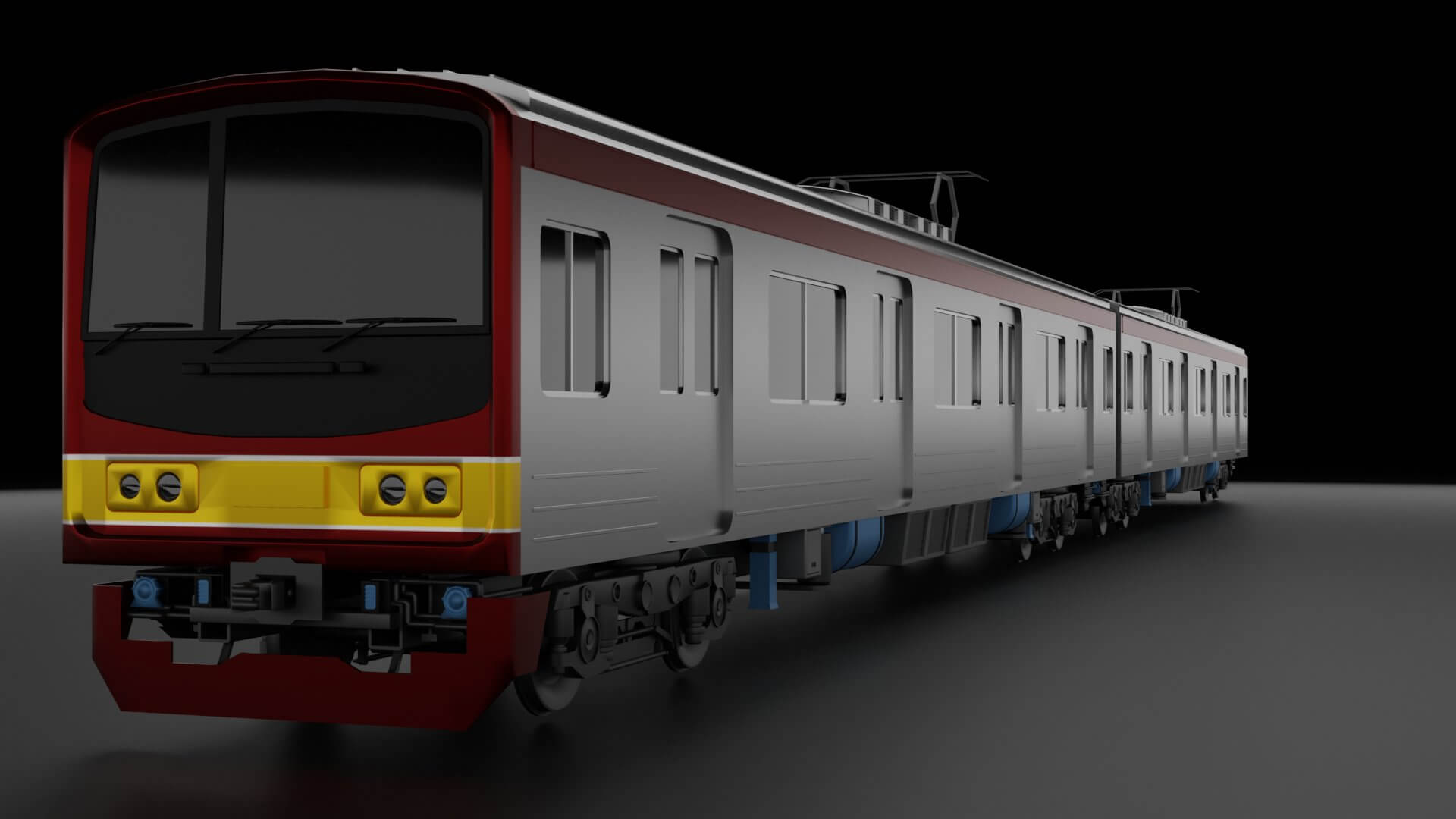Commuter Train - 3D Model by Agungkuncoro