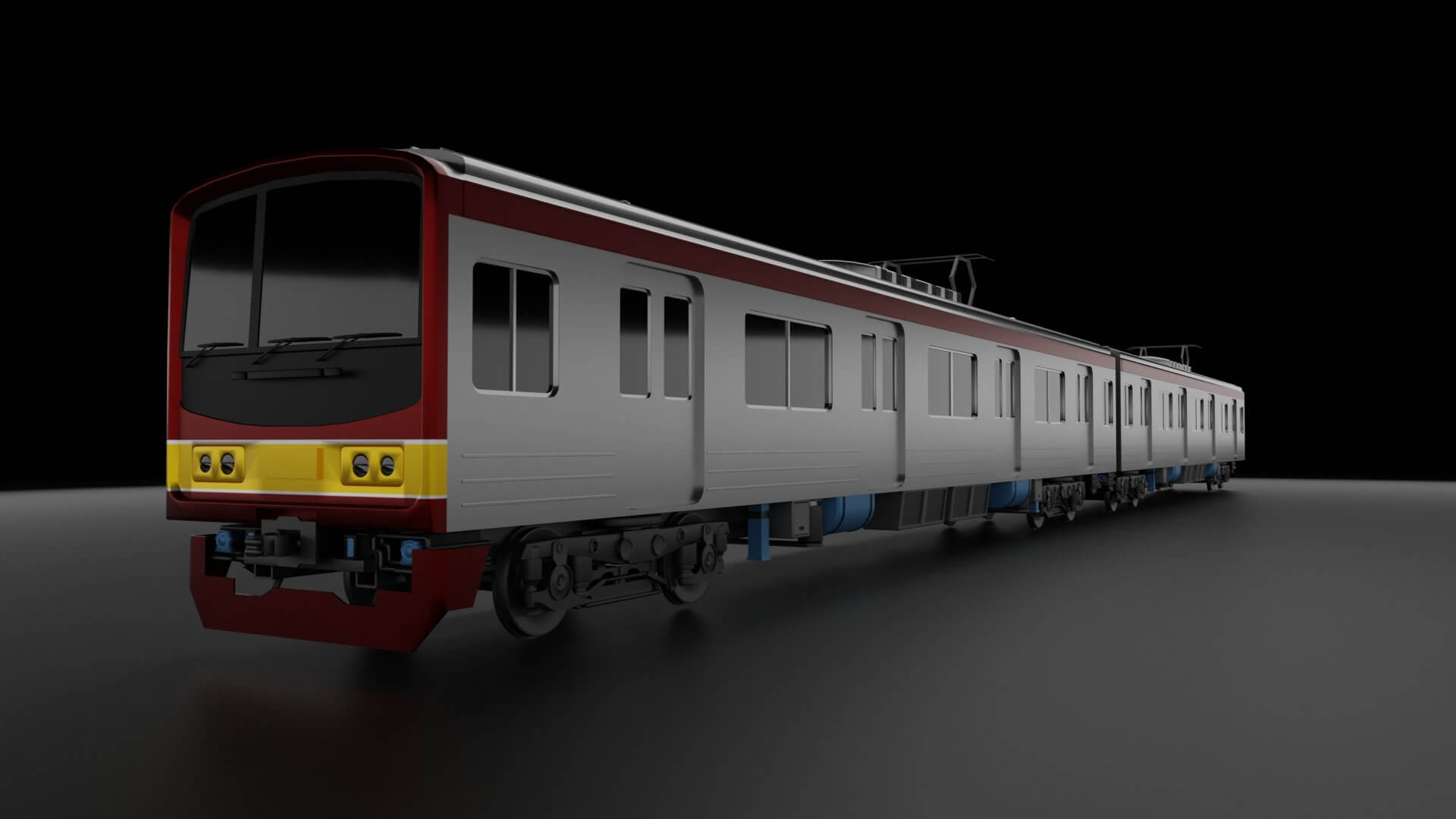 Commuter Train - 3D Model by Agungkuncoro