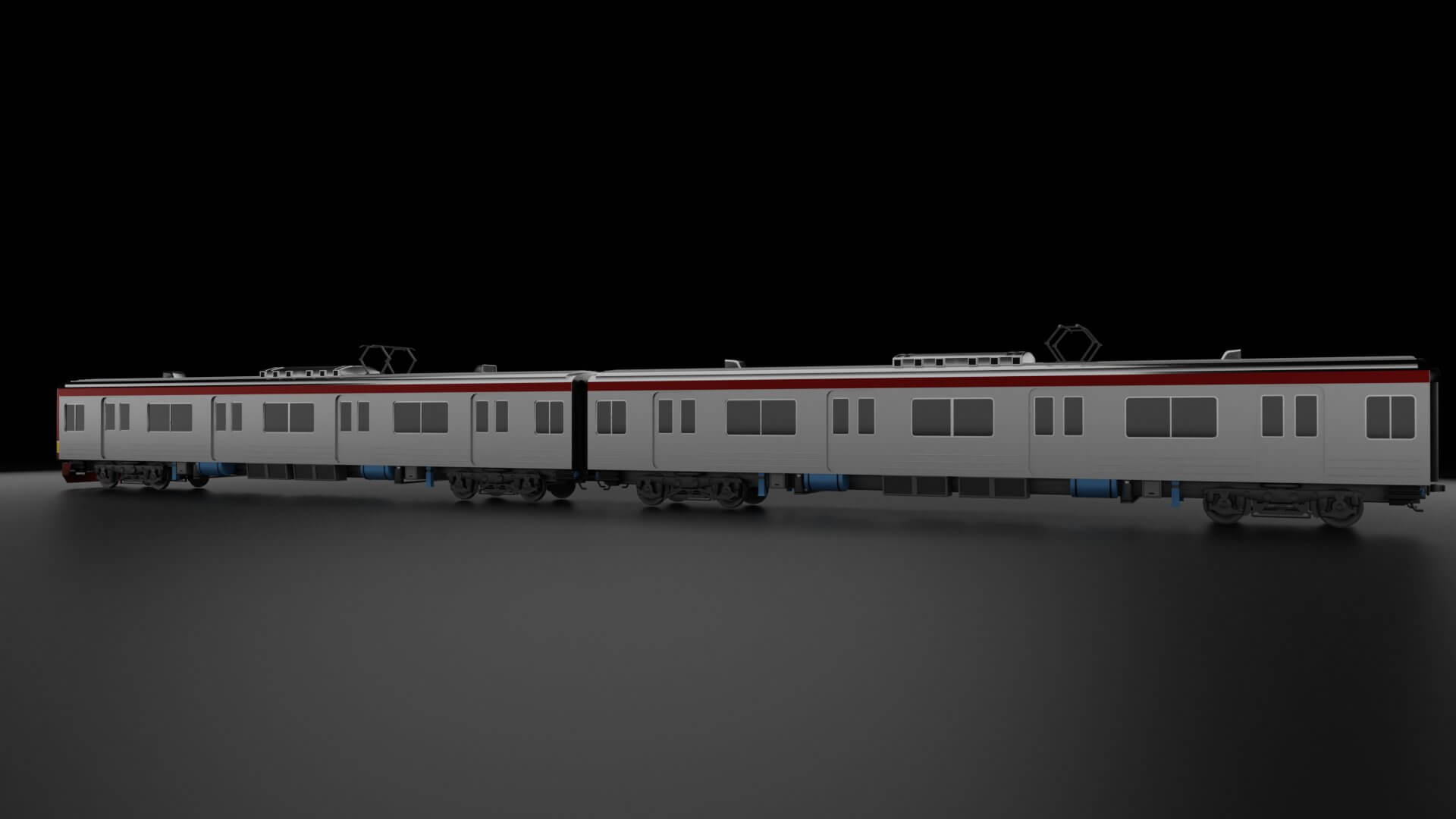 Commuter Train - 3D Model by Agungkuncoro