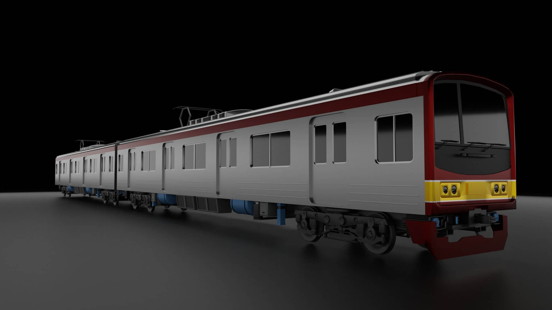 Commuter Train - 3D Model by Agungkuncoro