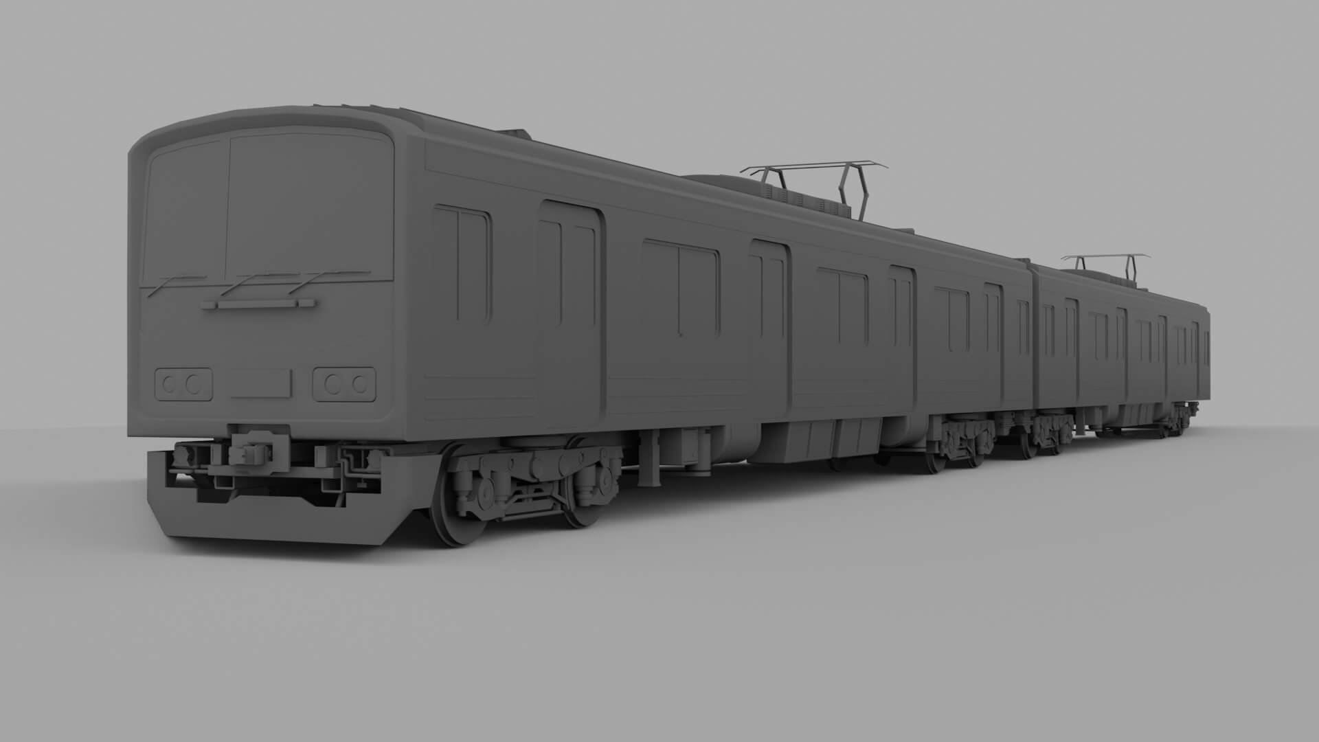 Commuter Train - 3D Model by Agungkuncoro