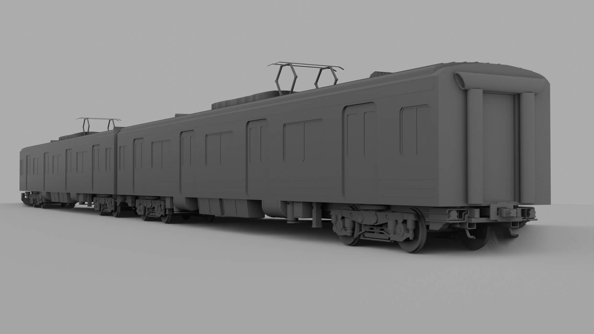 Commuter Train - 3D Model by Agungkuncoro
