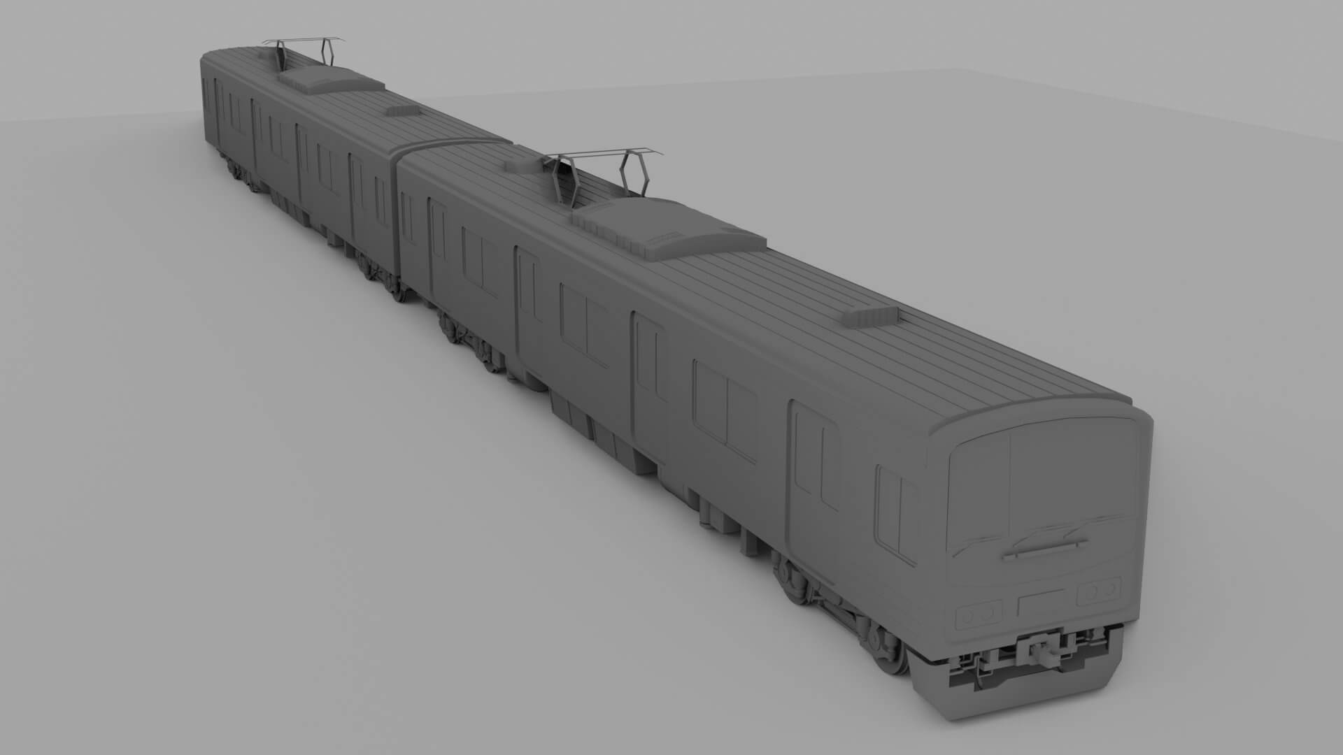 Commuter Train - 3D Model by Agungkuncoro