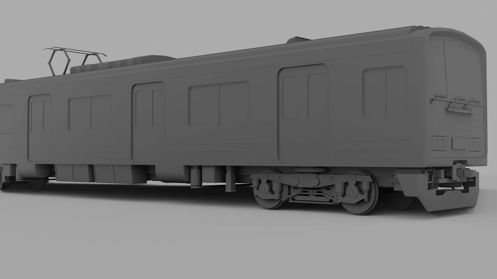 Commuter Train - 3D Model by Agungkuncoro
